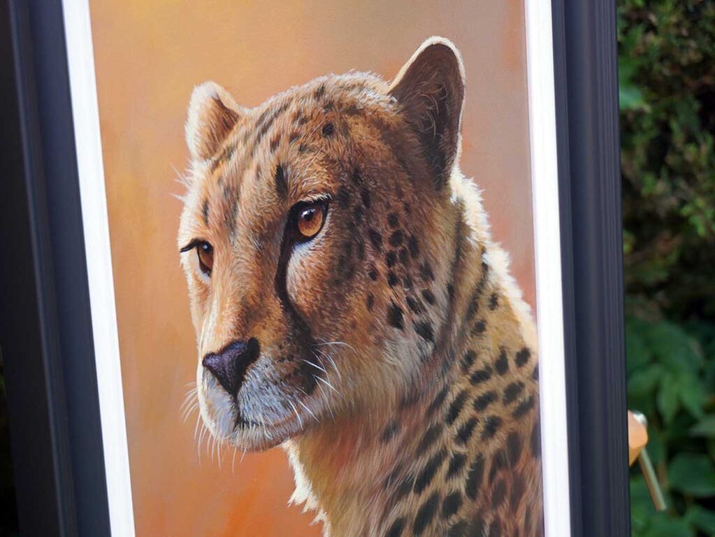 'Savannah Glow' Original Acrylic Painting - Studio Wildlife