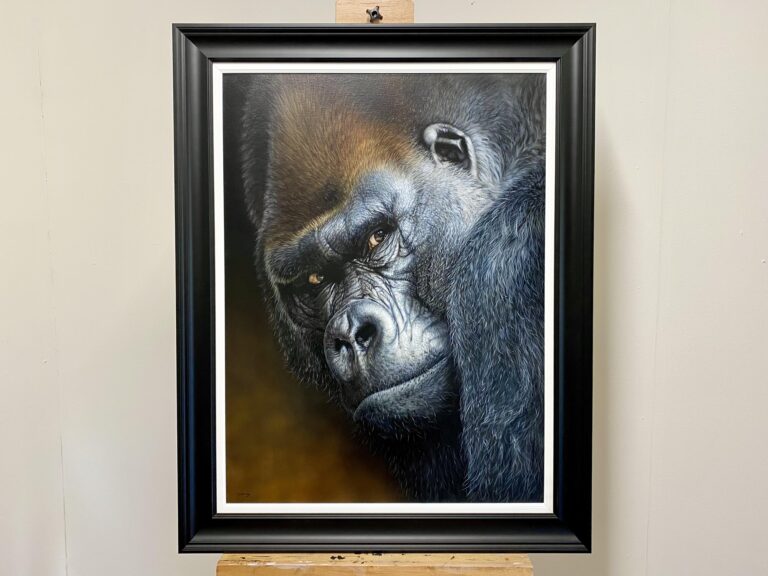 'The Knowing Look' Original Acrylic Painting - Studio Wildlife